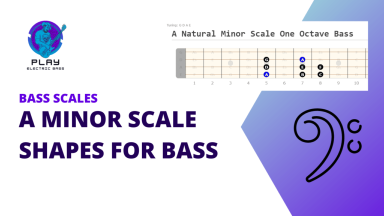 A Minor Scale Bass Positions and Tabs: 7 Shapes Used by Pros ...