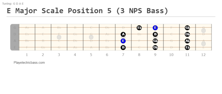 E Major Scale Bass Positions And Theory Explained - playelectricbass.com