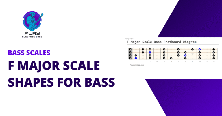 F Major Scale Bass Positions And Tabs (7 Shapes) - playelectricbass.com